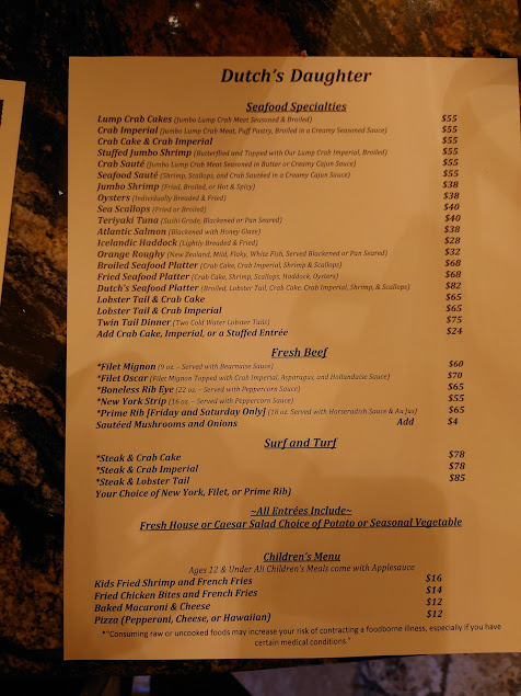 Dutch’s Daughter Menu, Hours, Prices & Location | Fine Dining Frederick, MD